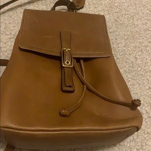 Coach | Bags | Coach Drawstring Leather Backpack | Poshmark
